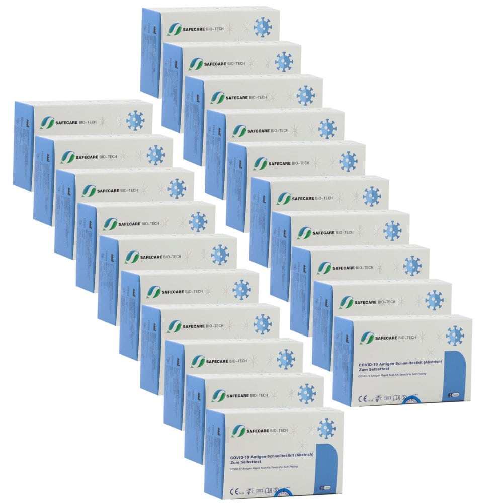 100er Safecare Covid-19 Antigen Schnelltest Laientest BfArM-gelistet ...