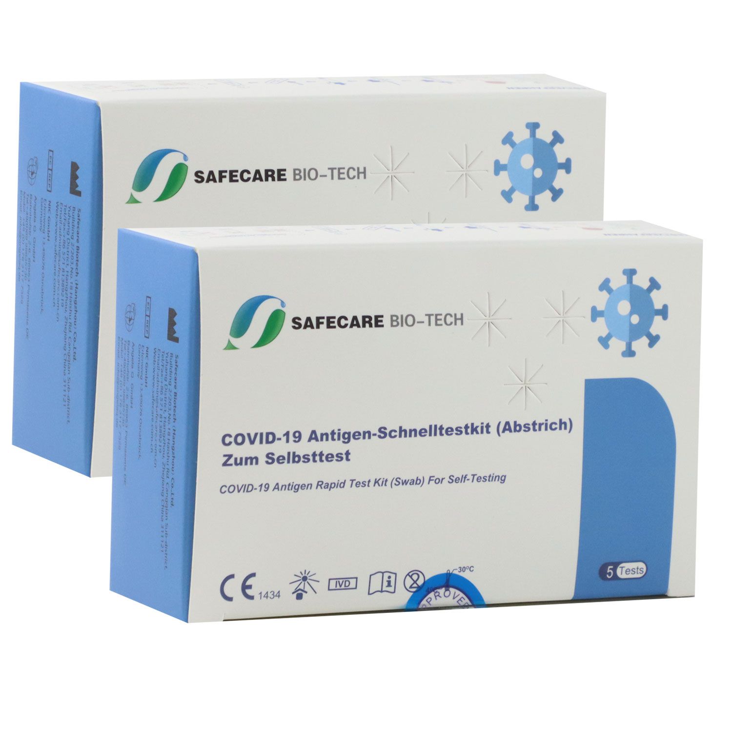 10er Safecare Covid-19 Antigen Schnelltest Laientest Bf