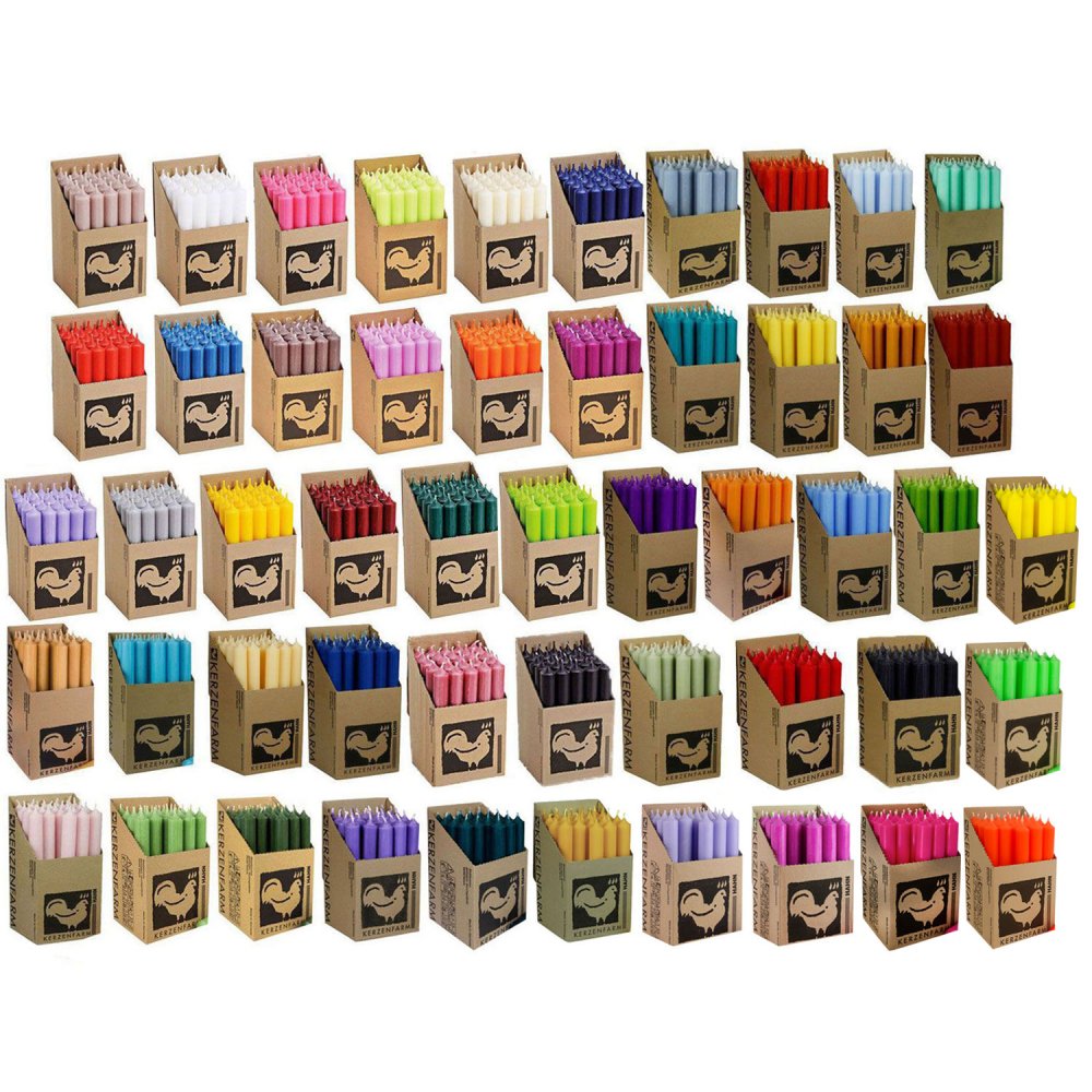 Kerzenfarm 25 Set Stabkerzen Kerzen Candle Set - versch