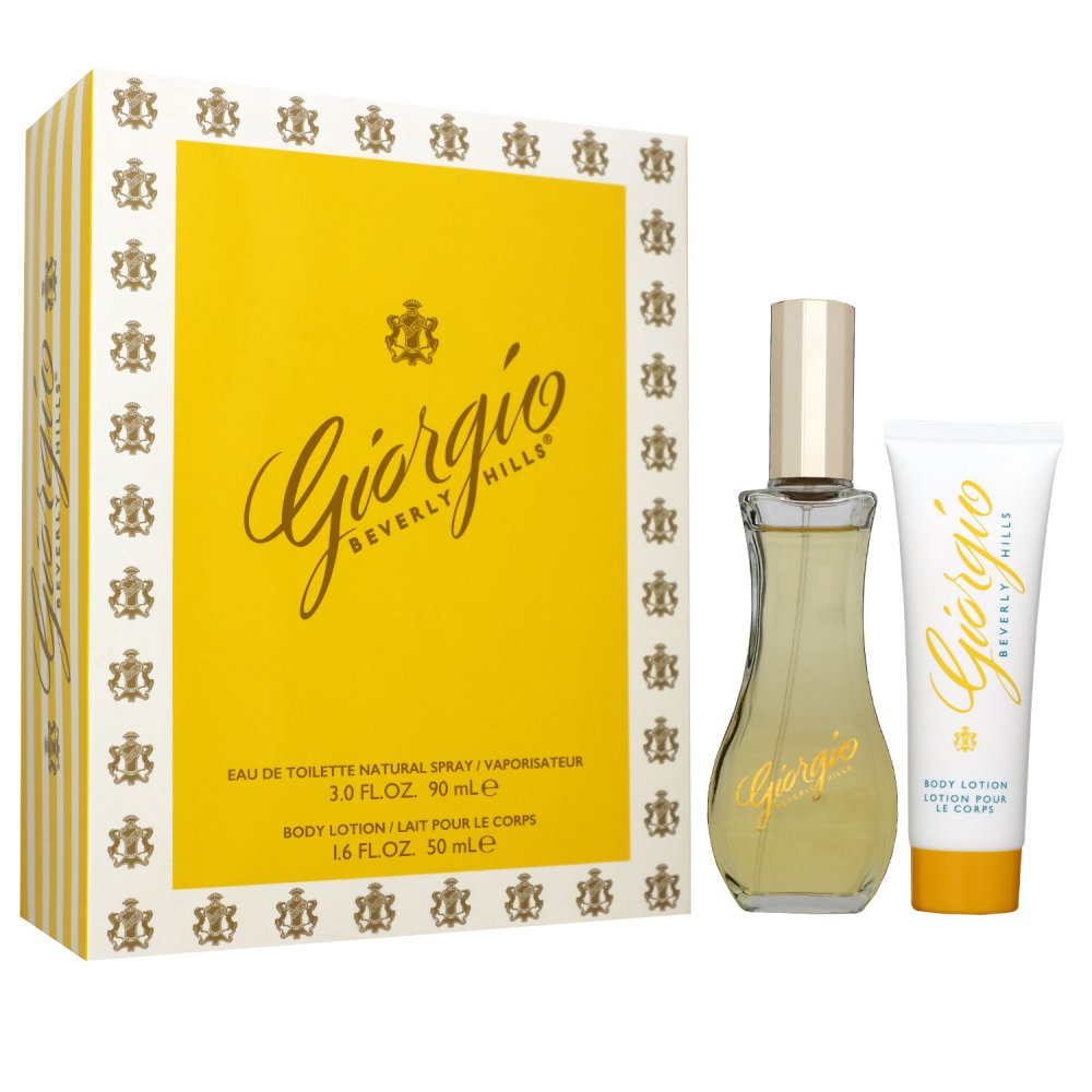 Giorgio Beverly Hills Yellow Set 90 ml Eau de Toilette EDT & 50 ml ...