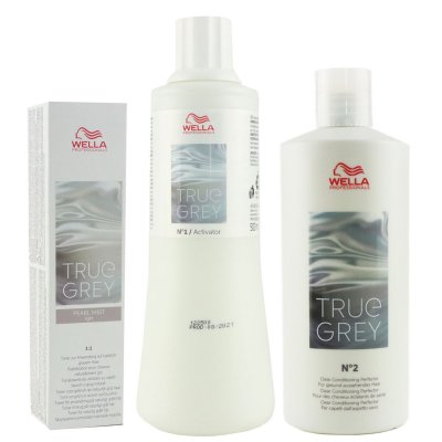 Wella True Grey Activator & Clear Conditioning Perfector & Pearl Mist ...