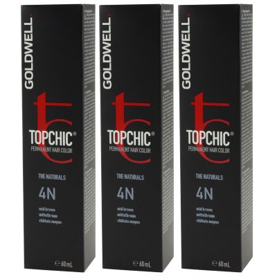 Goldwell Topchic 3 x 60 ml Tube Oxidative Haarfarbe 4N Set bei Riemax