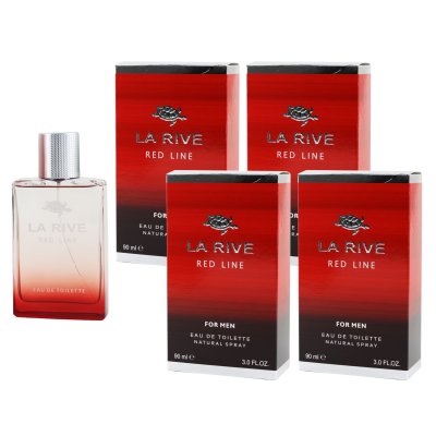 La Rive Red Line 4 x 90 ml Eau de Toilette EDT Set bei