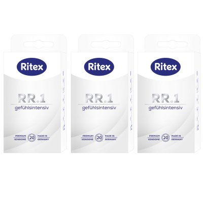 Ritex RR.1 Kondome 3 x 20 Stück Gefühlsintensiv Set