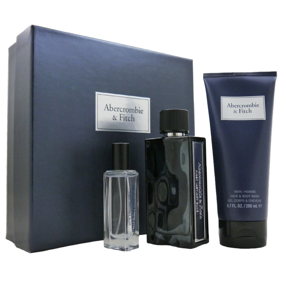 Abercrombie & Fitch First Instinct Blue Man Set 100ml & 15ml EDT 200ml ...