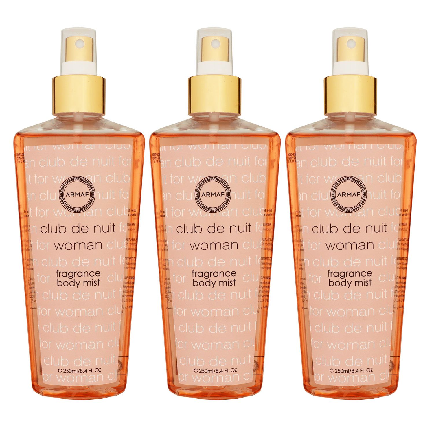 Armaf Club de Nuit Woman Fragrance Body Mist 3 x 250 ml