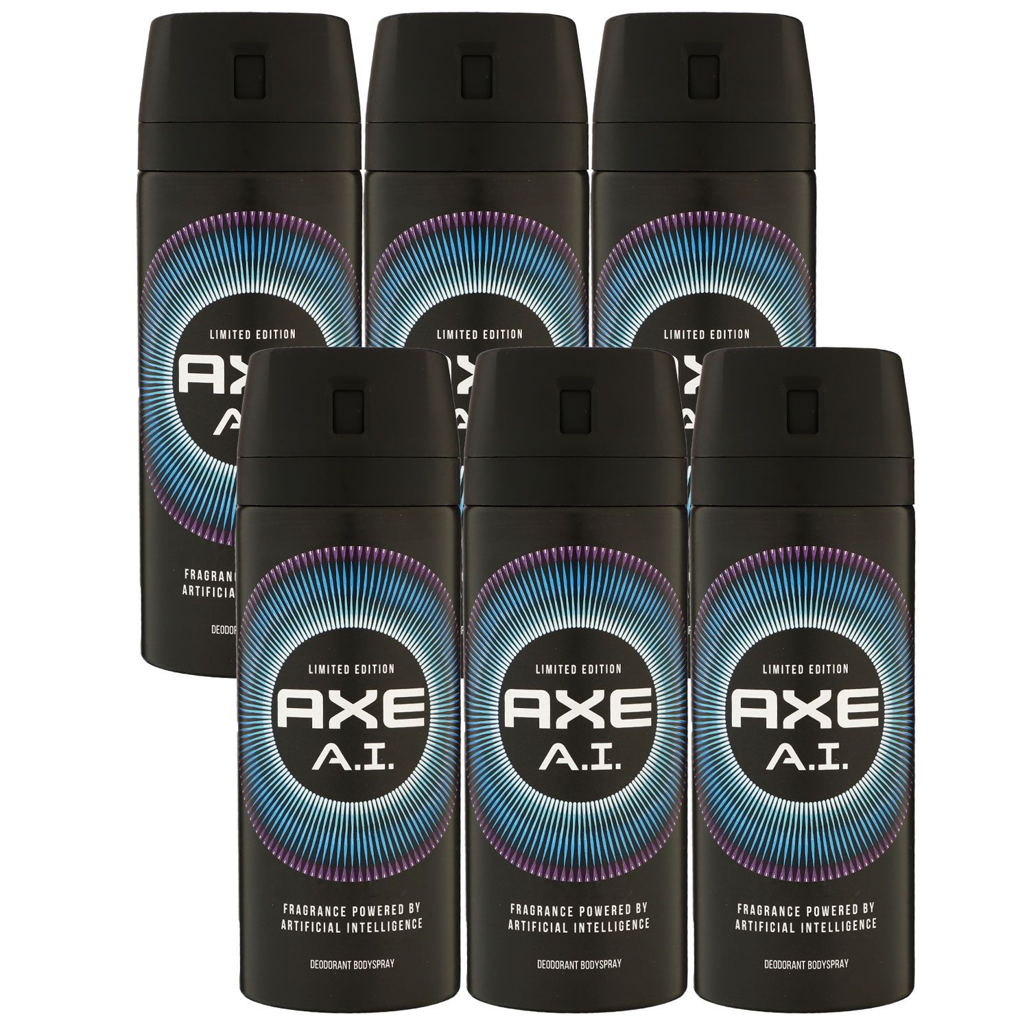 Axe A.I. 6 x 150 ml Deospray Deodorant Deo Spray Deodorant Spray Deo ...