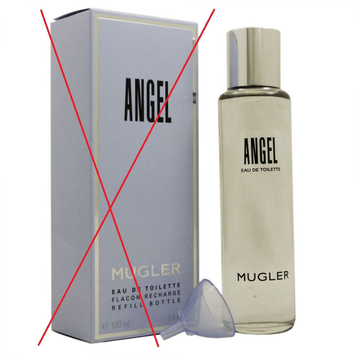 B WARE Thierry Mugler Angel Refill Flacon 100 ml EDT Refill bei Riemax