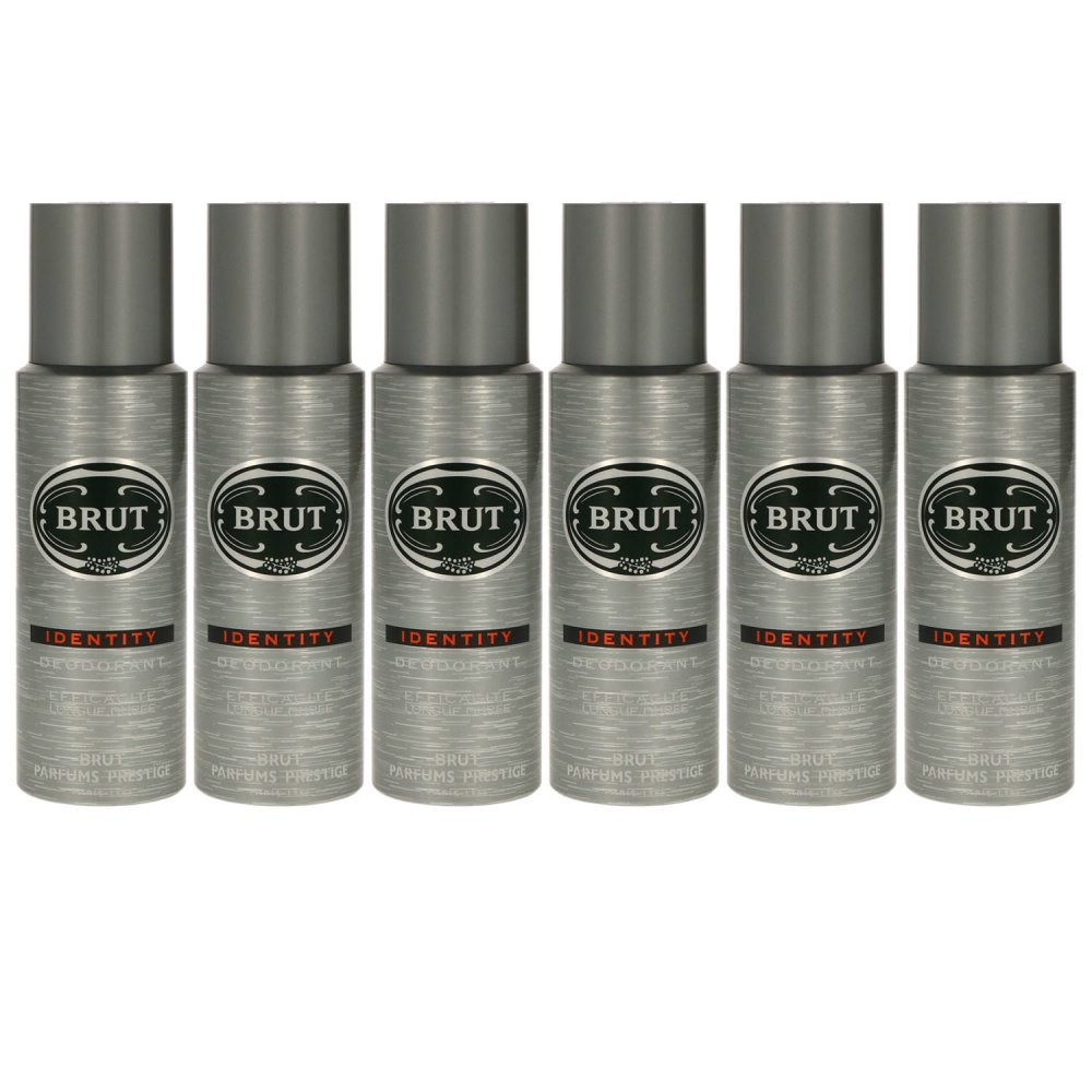 Brut Identity 6 x 200 ml Deospray Deodorant Spray Set bei Riemax