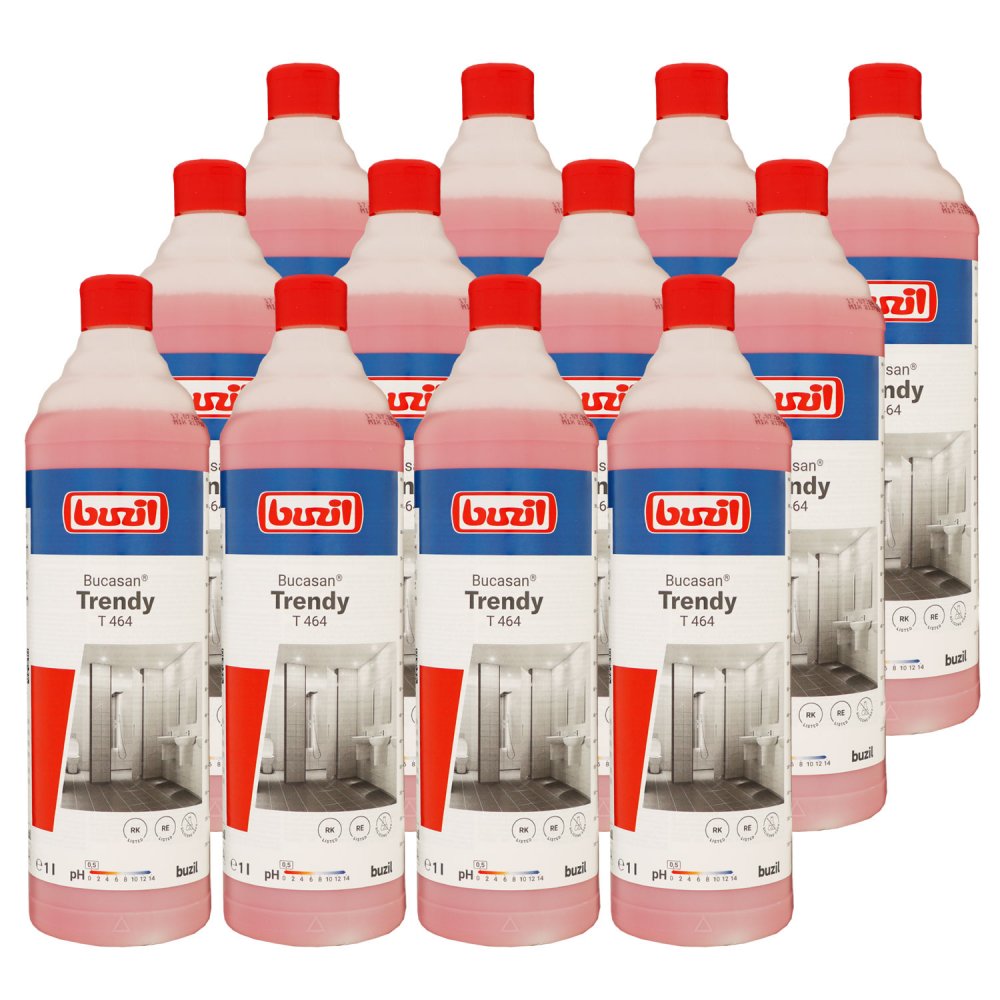 Buzil Bucasan Tendy T 464 12 x 1 Liter Sanitärreiniger mit Frischeduft ...