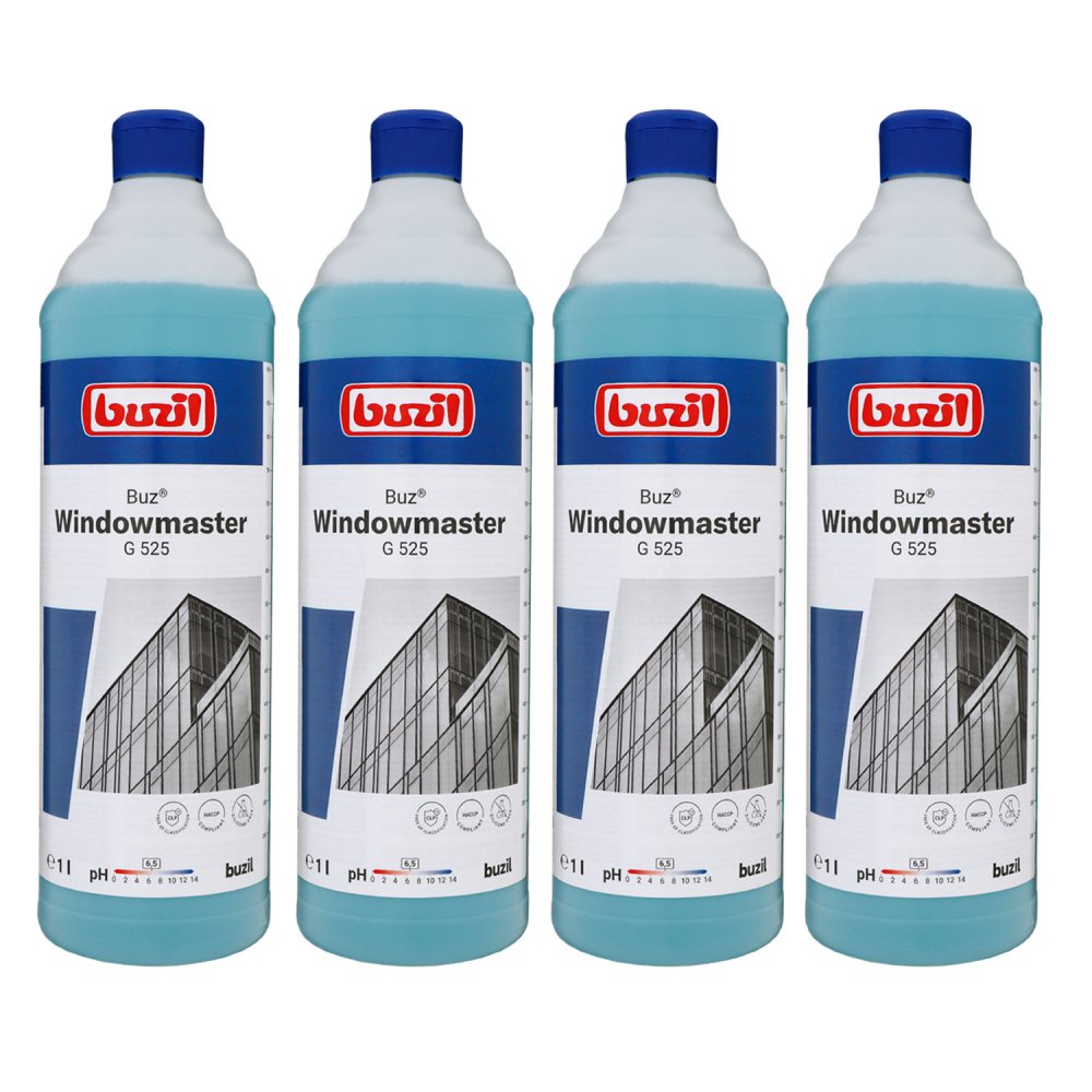 Buzil Glasreiniger Set - 4 x 1L