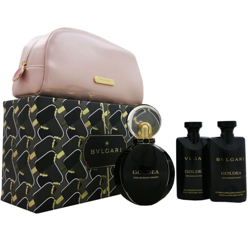 Bvlgari Goldea The Roman Night Set 75ml EDP & 75ml SG & 75ml BL & Bag ...