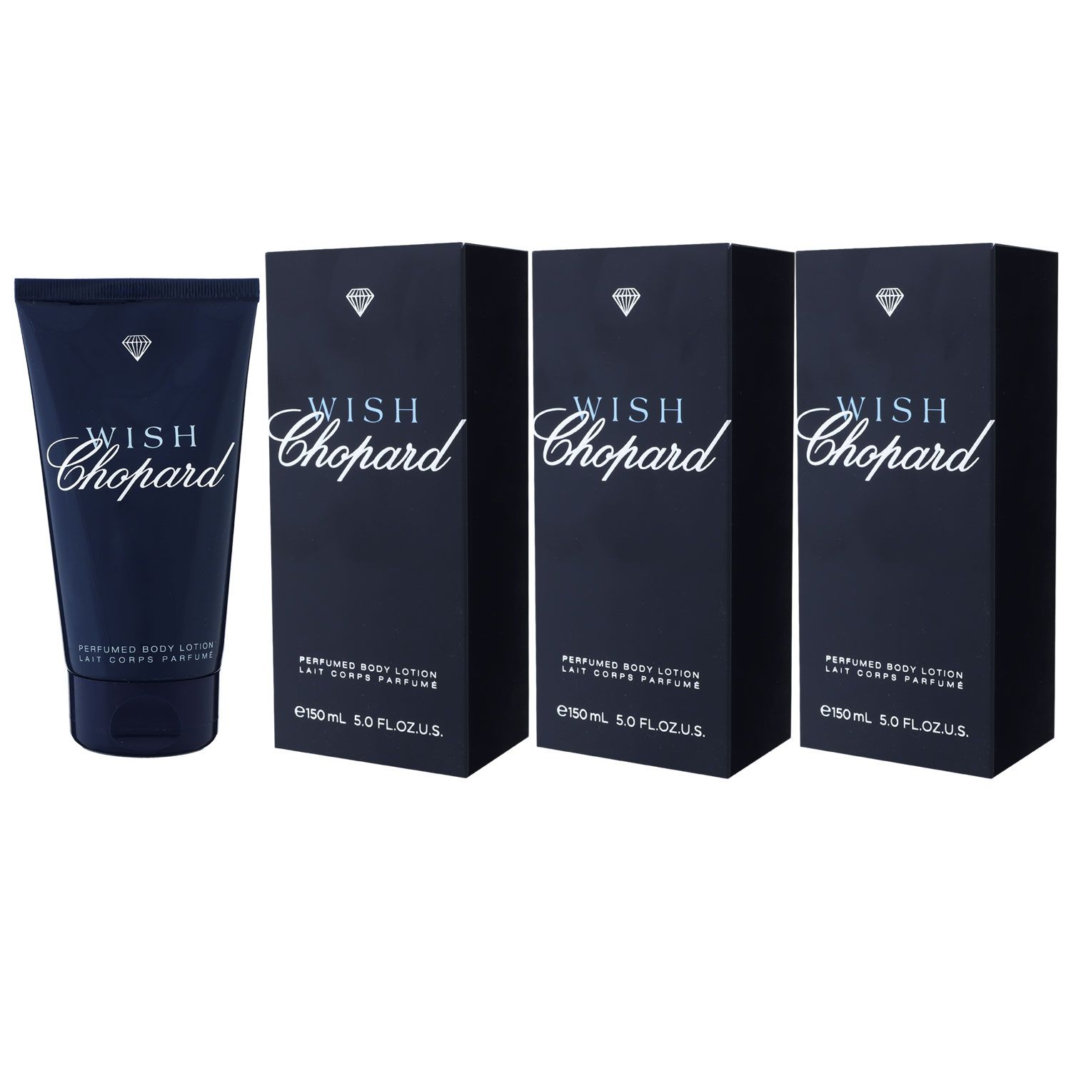 Chopard Wish 3 x 150 ml Bodylotion Körperlotion