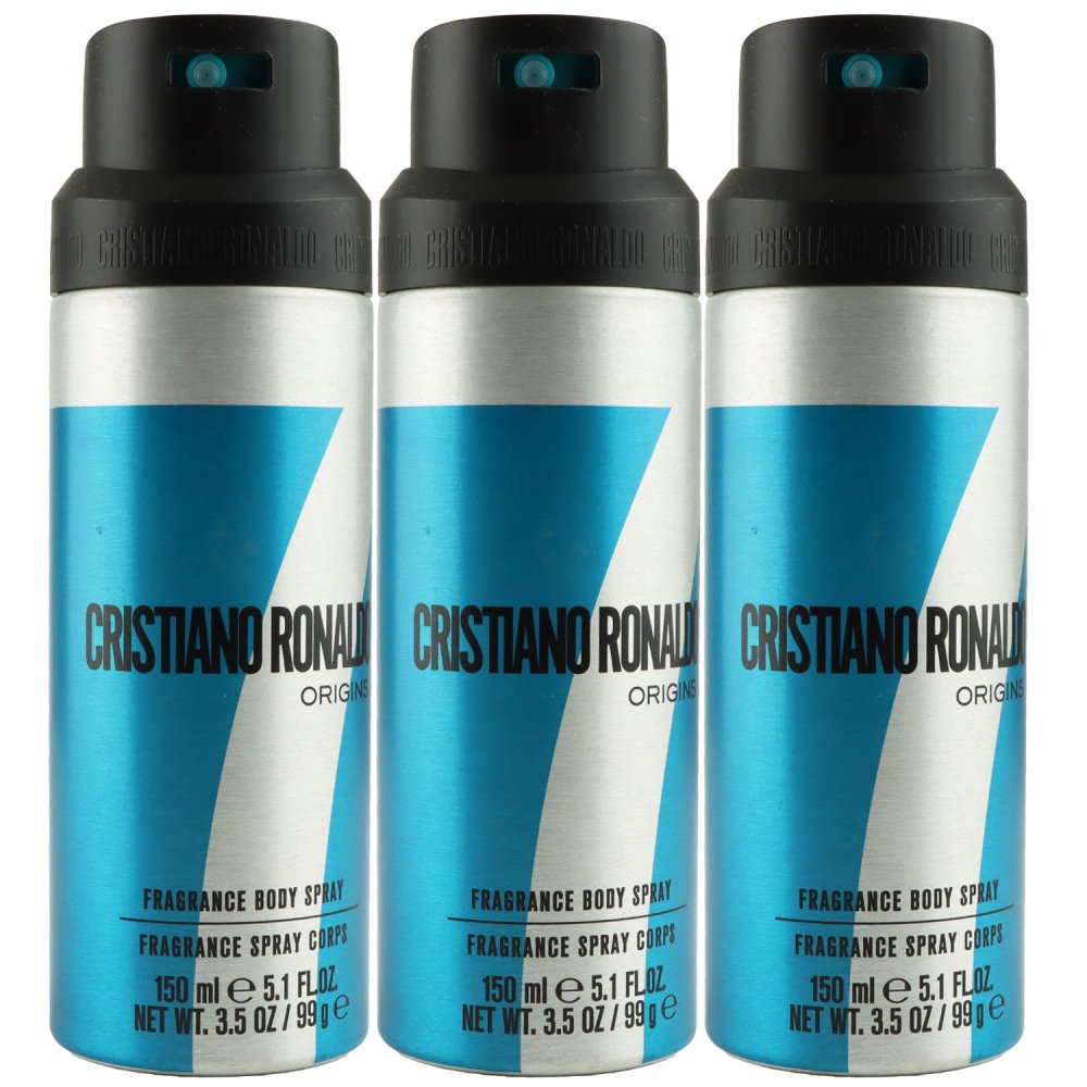 Cristiano Ronaldo Origins 3 x 150 ml Body Spray Set bei Riemax