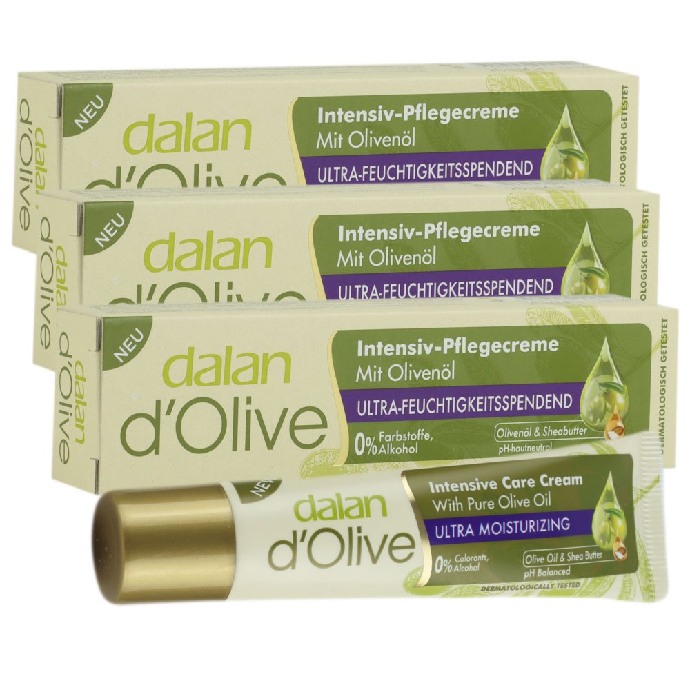 Dalan D Olive Olivenöl Intensiv-Handcreme 3 x 20 ml