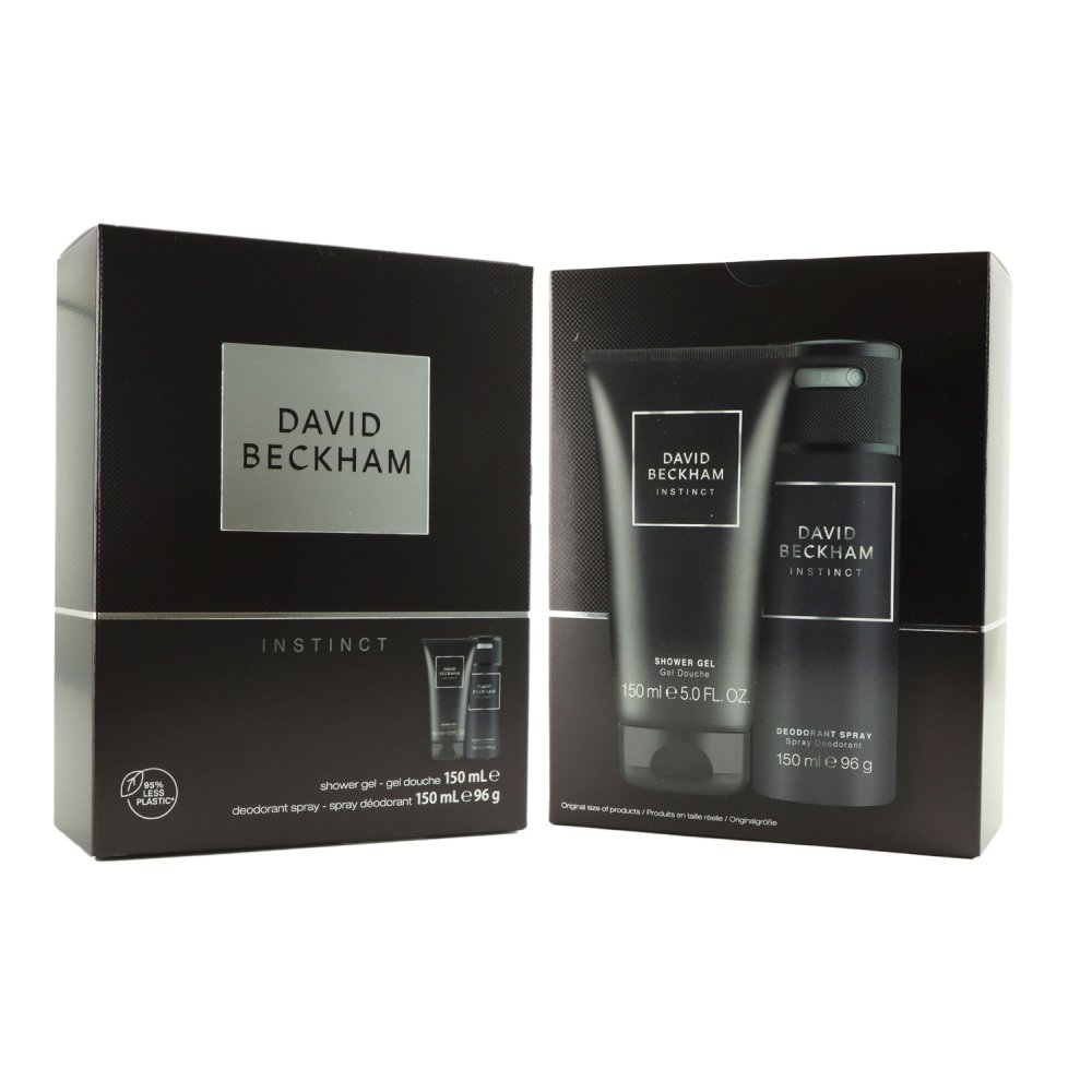 David Beckham Instinct Set 150 ml Deospray & 150 ml Showergel Duschgel
