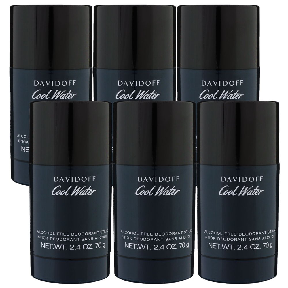 Davidoff Cool Water Man 6 x 75 ml Deostick Alkoholfrei