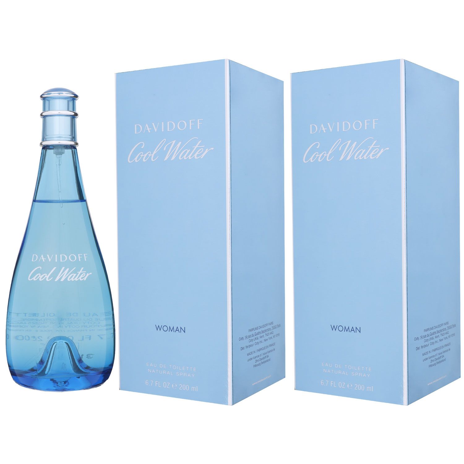 Davidoff Cool Water Woman EDT Set 2x200ml