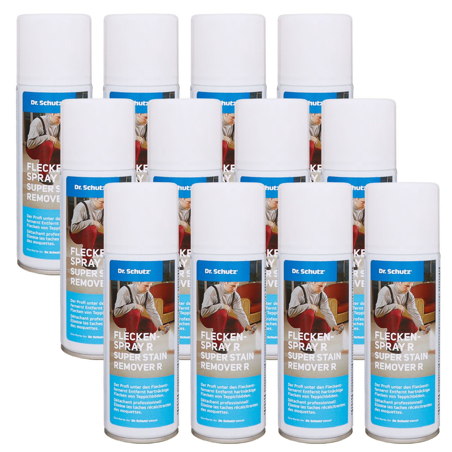 Dr. Schutz Fleckenspray R 12 x 200 ml für textile Beläg