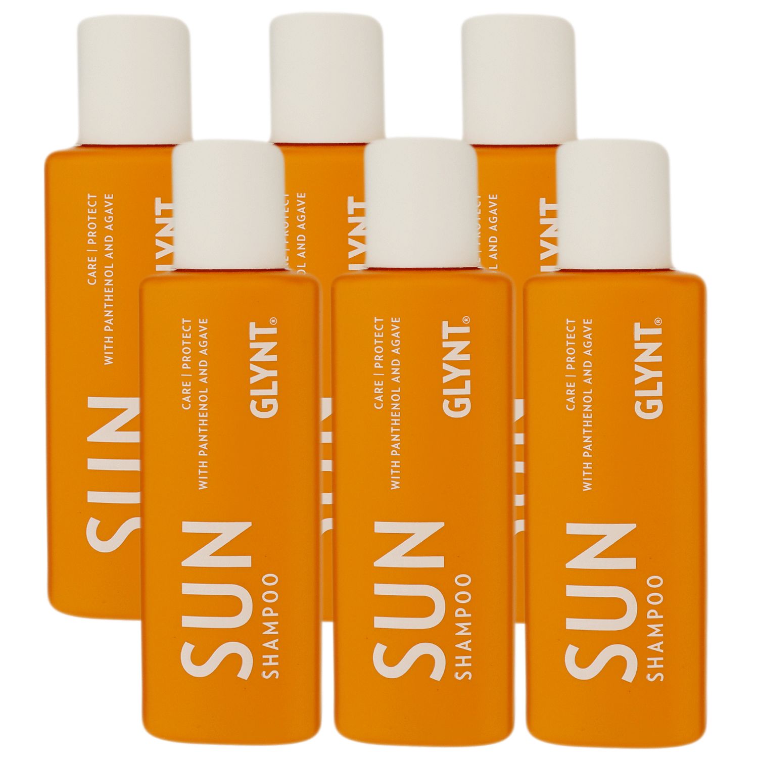 Glynt Sun Shampoo 6 x 100 ml Care & Protect Panthenol & Agave Schutz ...