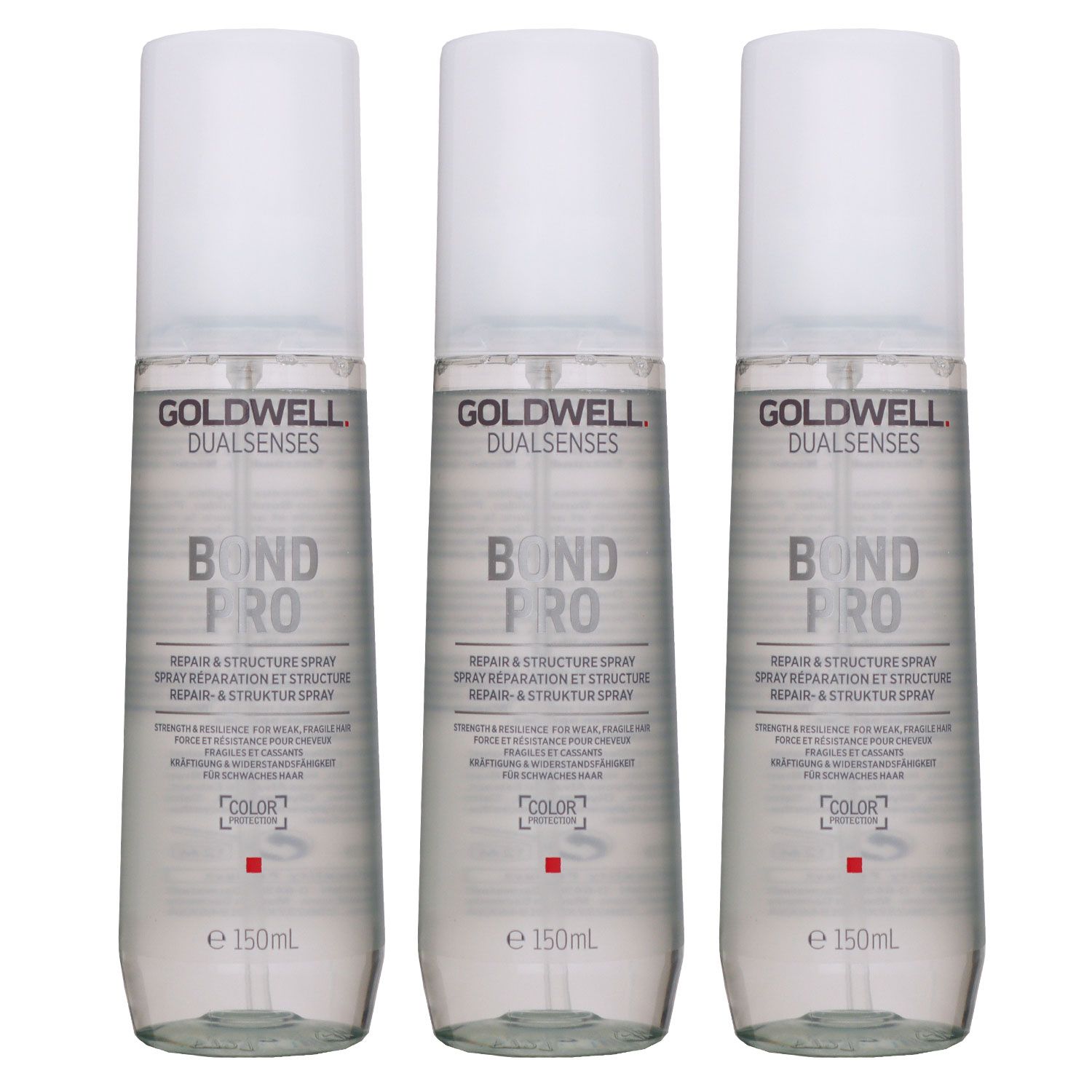 Goldwell Bond Pro 3 x 150 ml Repair & Structure Spray Leave In Pflege Spray Set --> Riemax ...