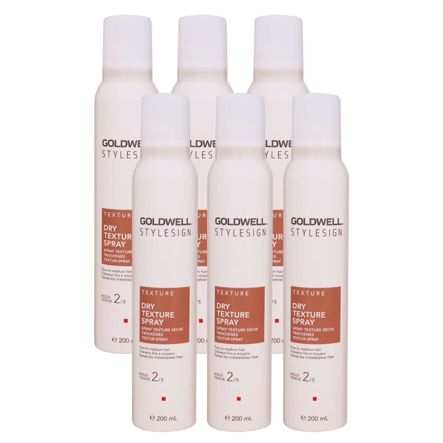 Goldwell Dry Texture Spray 6 x 200 ml trockenes Textur Spray Set ...