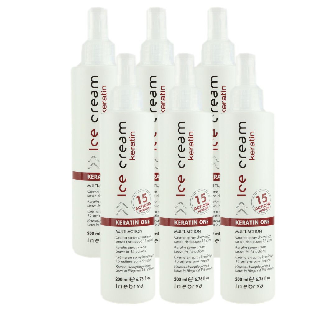 Inebrya Ice Cream Keratin Restructuring Keratinspray 6 x 200ml bei Riemax