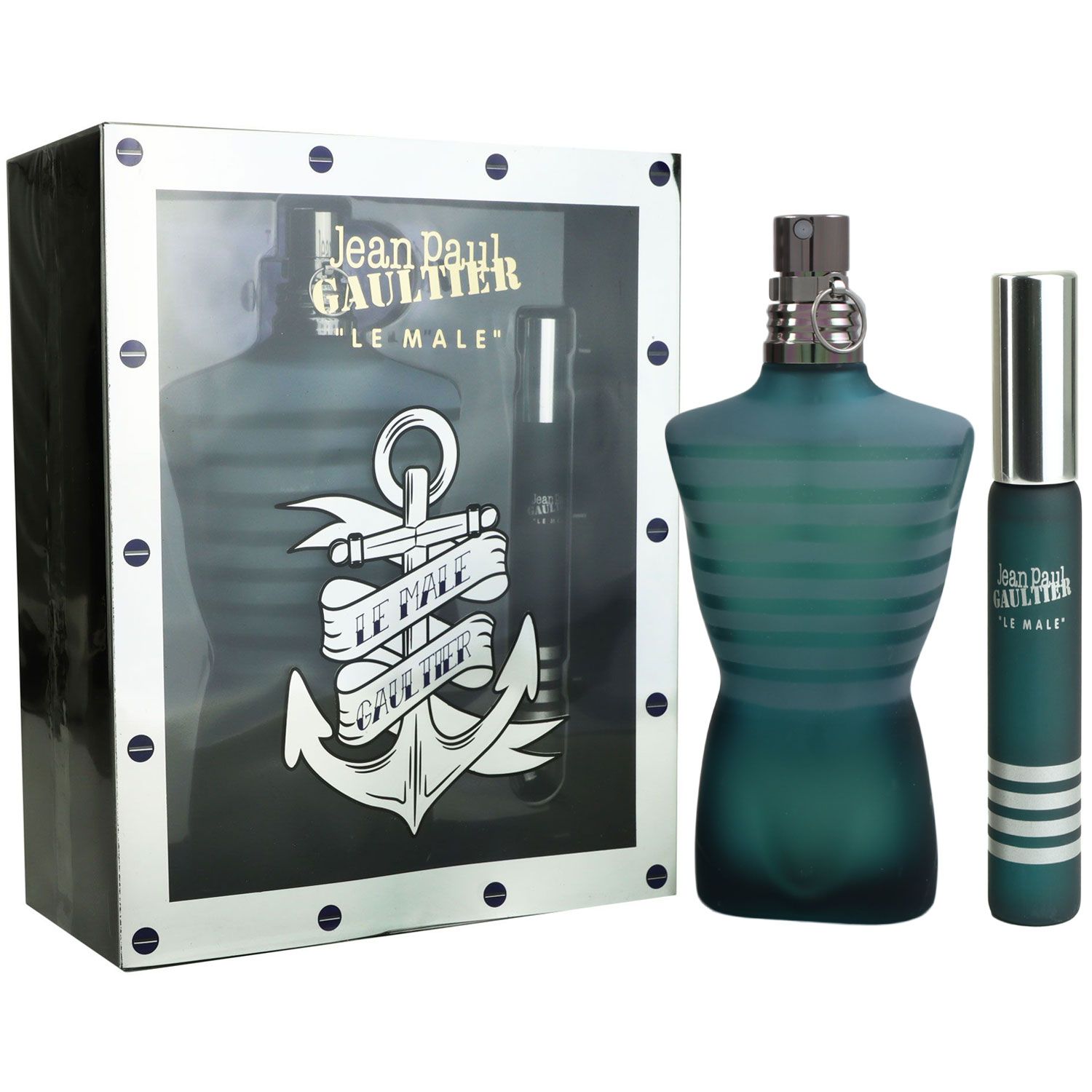 Jean Paul Gaultier Le Male Set 200 ml Eau de Toilette & 10 ml EDT ...