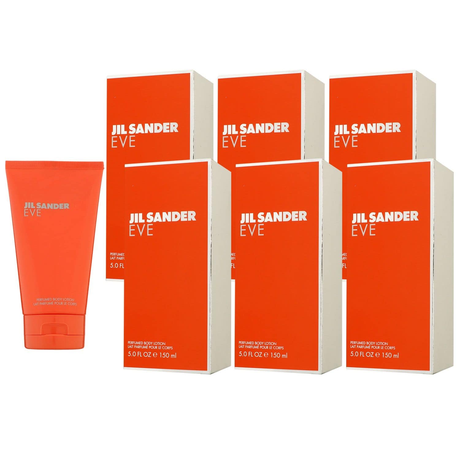 Jil Sander Eve 6 x 150 ml Bodylotion Set bei Riemax