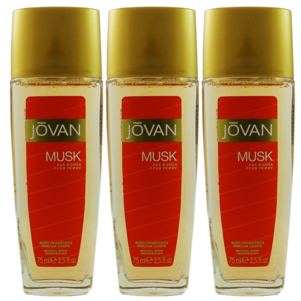 Jovan Musk For Woman 3 x 75 ml Deodorant Deospray bei Riemax