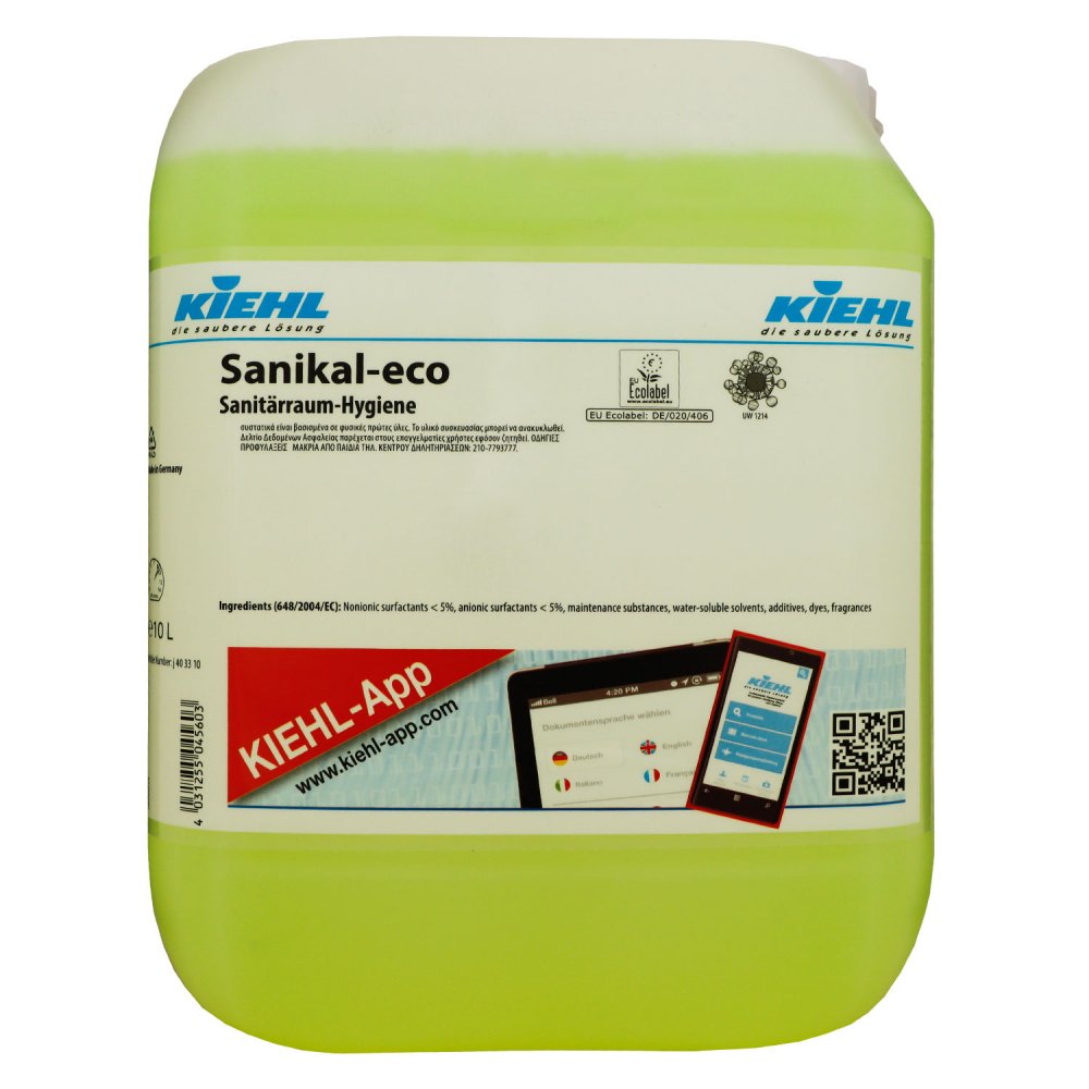 Kiehl Sanikal Eco 10 Liter Sanitärreiniger löst Kalk- und Seifenrückstände --> Riemax | Parfüm ...