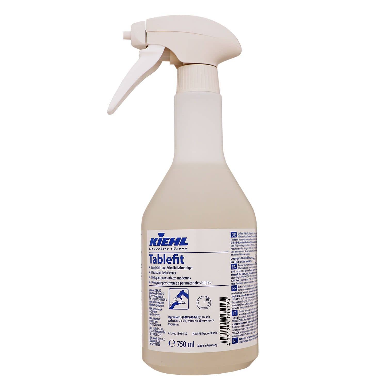 Kiehl Tablefit 750 ml Kunststoff- und Schreibtischreiniger --> Riemax ...