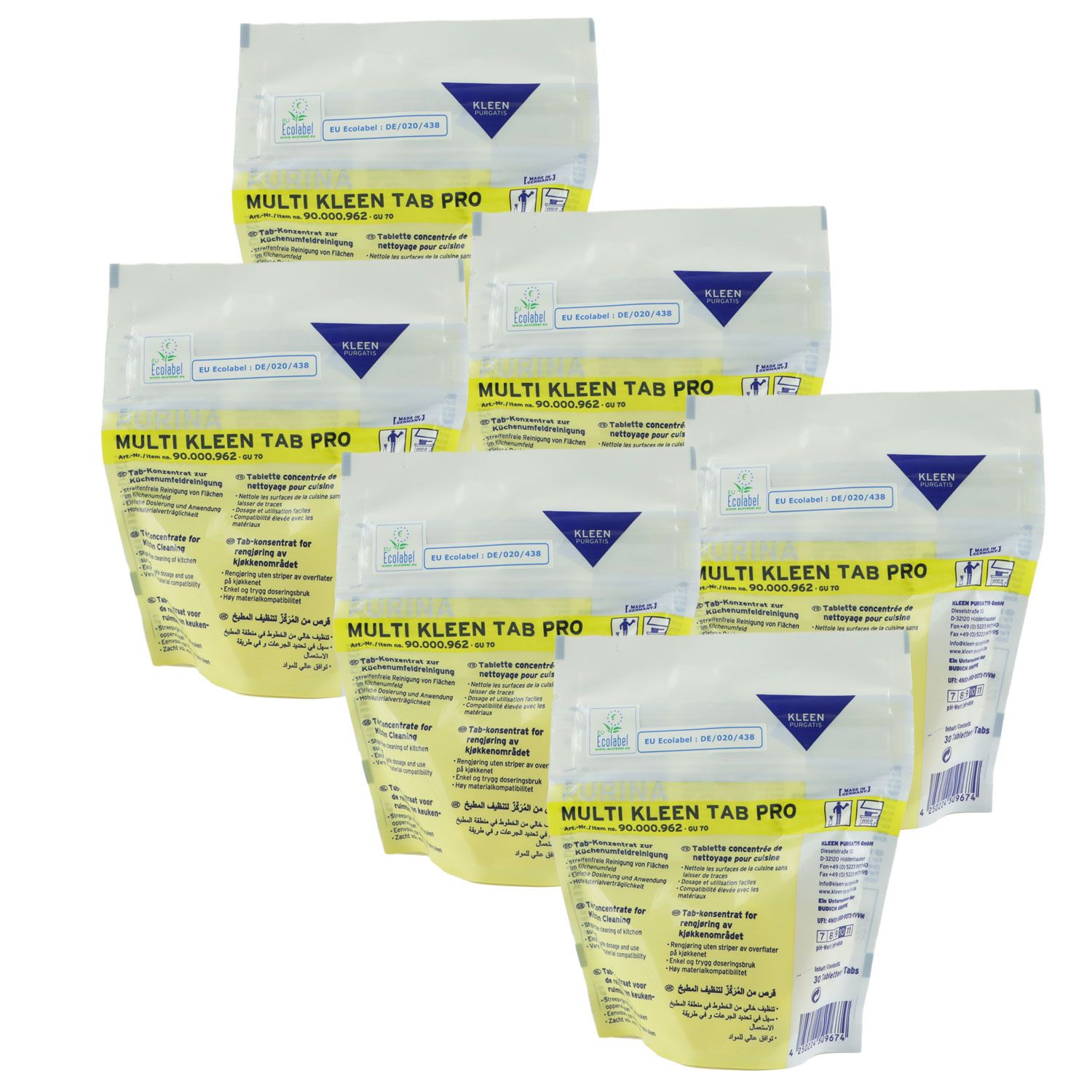 Kleen Purgatis Purina Multi Kleen Tab Pro 6 x 30 Tabs pro Packung bei ...