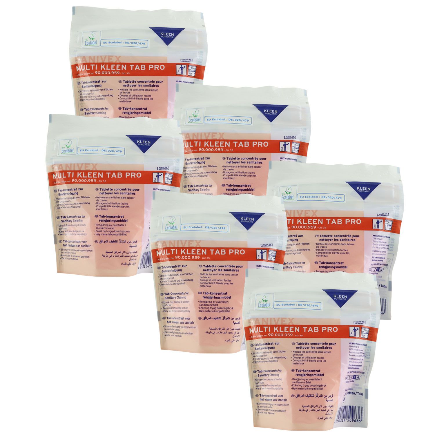 Kleen Purgatis Sanivex Multi Kleen Tab Pro 6 x 30 Tabs pro Packung bei ...