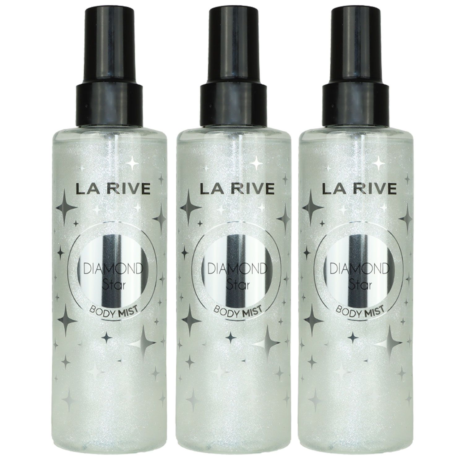 La Rive Shimmer Mist Diamond Star 3 x 200 ml Body Mist