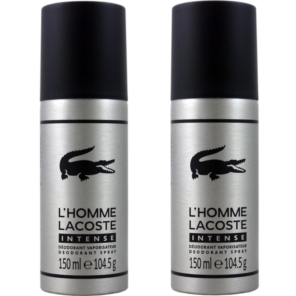 Lacoste L Homme Intense 2 x 150 ml Deospray Deodorant Spray bei Riemax
