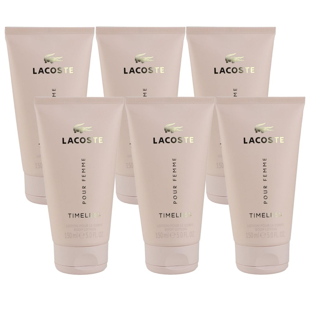 Lacoste Pour Femme Timeless 6 x 150 ml Bodylotion Körperlotion Set bei ...