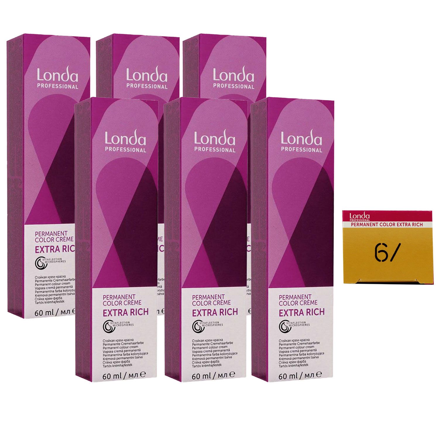 Londa Cremehaarfarbe Extra Rich 6 x 60 ml 6/ bei Riemax