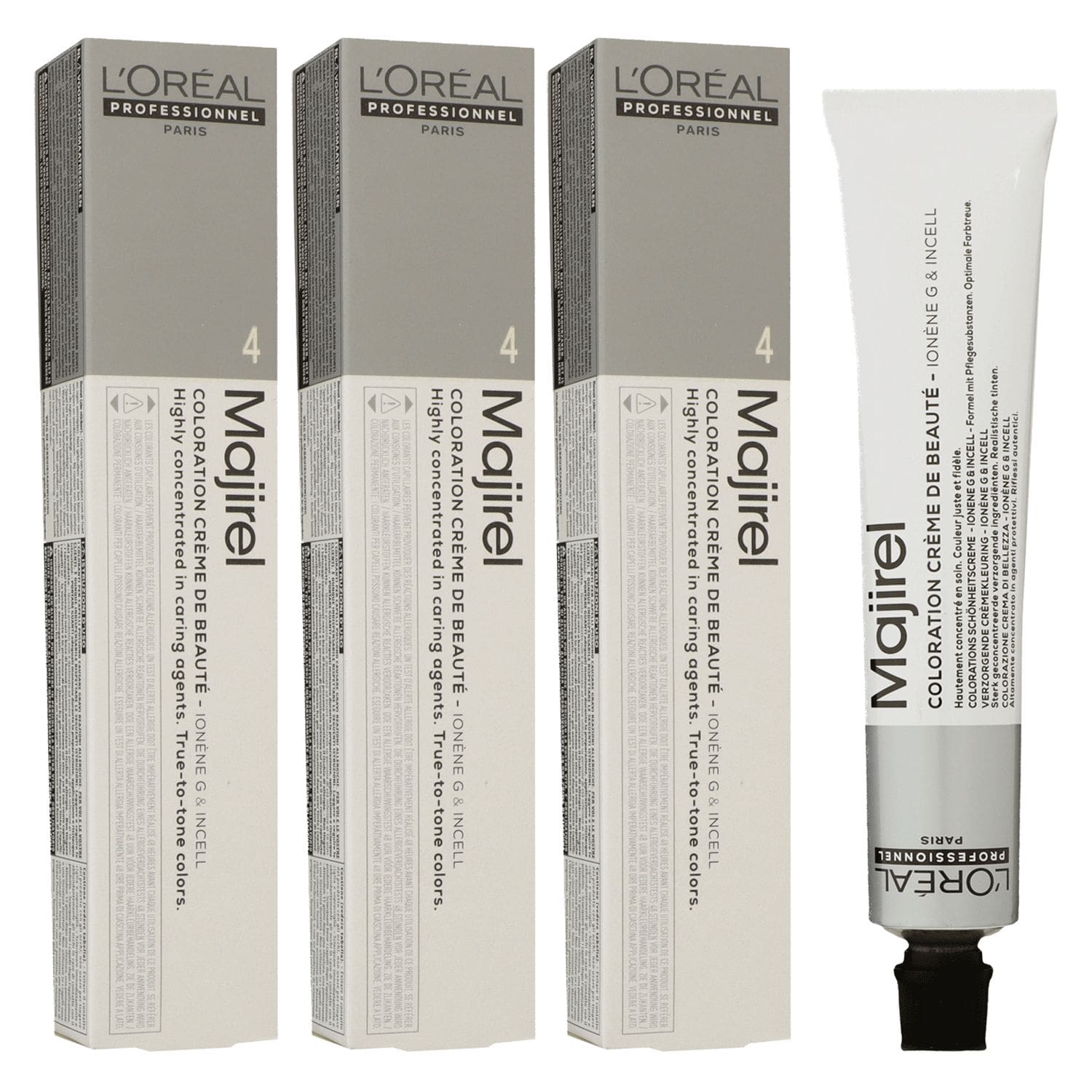 Loreal Professionnel Majirel 3 x 50 ml Haarfarbe 4