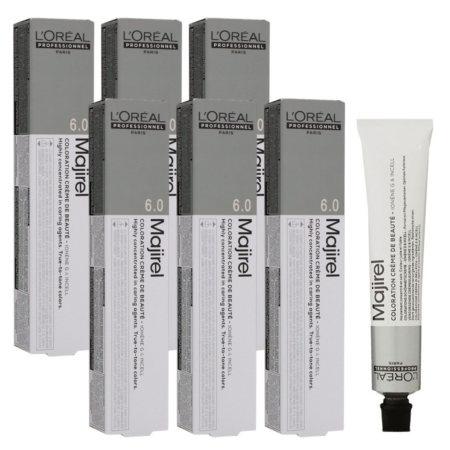Loreal Professionnel Majirel 6 x 50 ml Haarfarbe 6.0