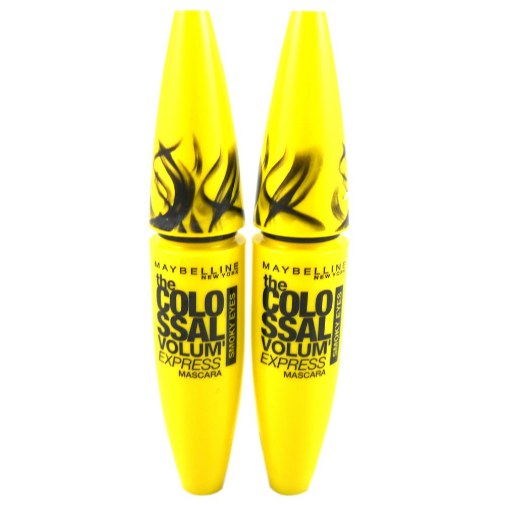 Maybelline Volume Express 2 x 10,7 ml Mascara Colossal Smoky Black bei ...