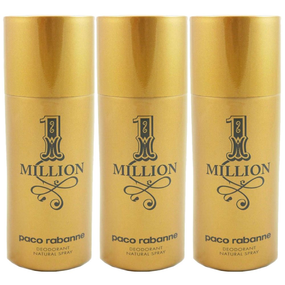 Paco Rabanne 1 One Million 3 x 150 ml Deospray Deo Spray bei Riemax