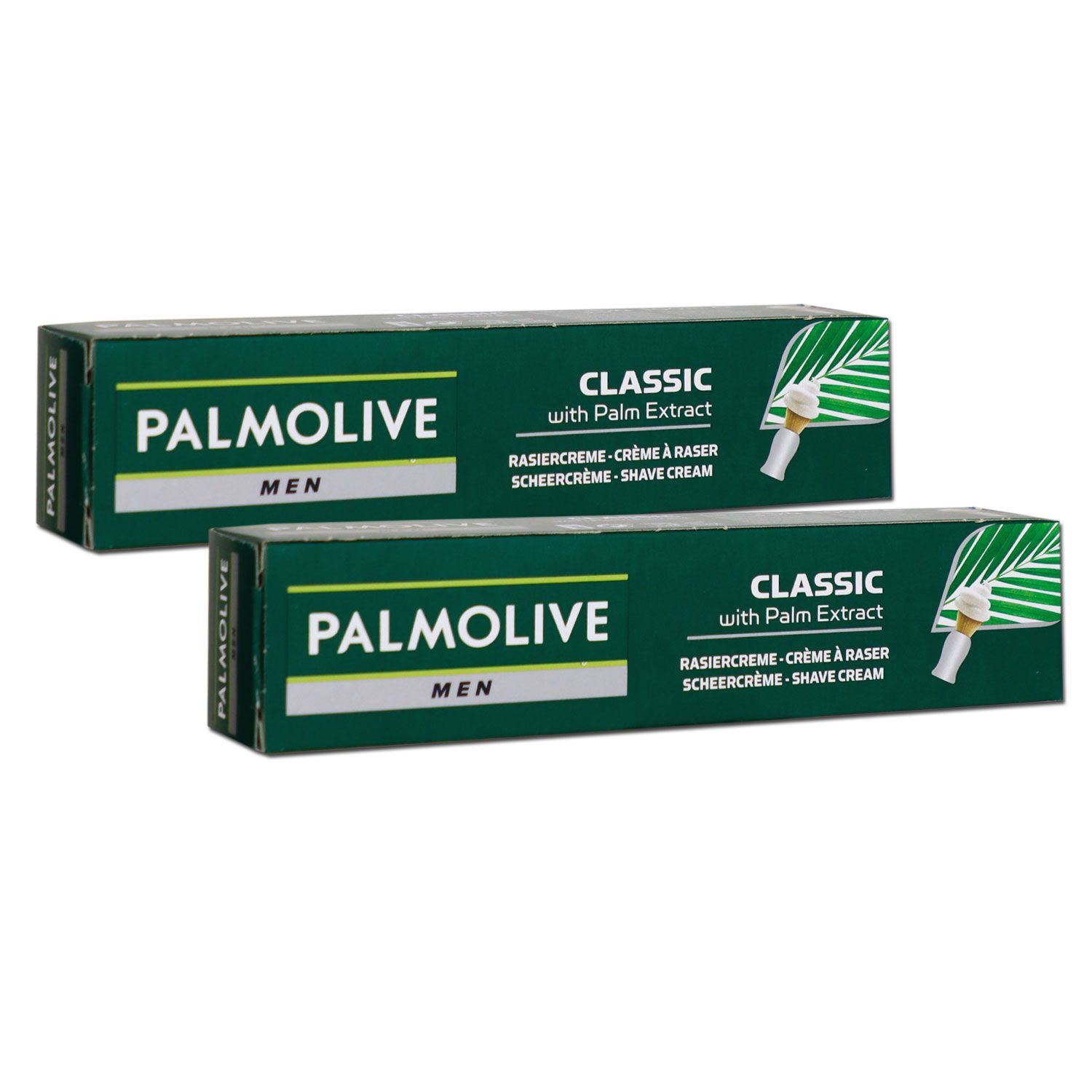 Palmolive Men Classic 2 x 100 ml Rasiercreme mit Palmenextrakt Set ...