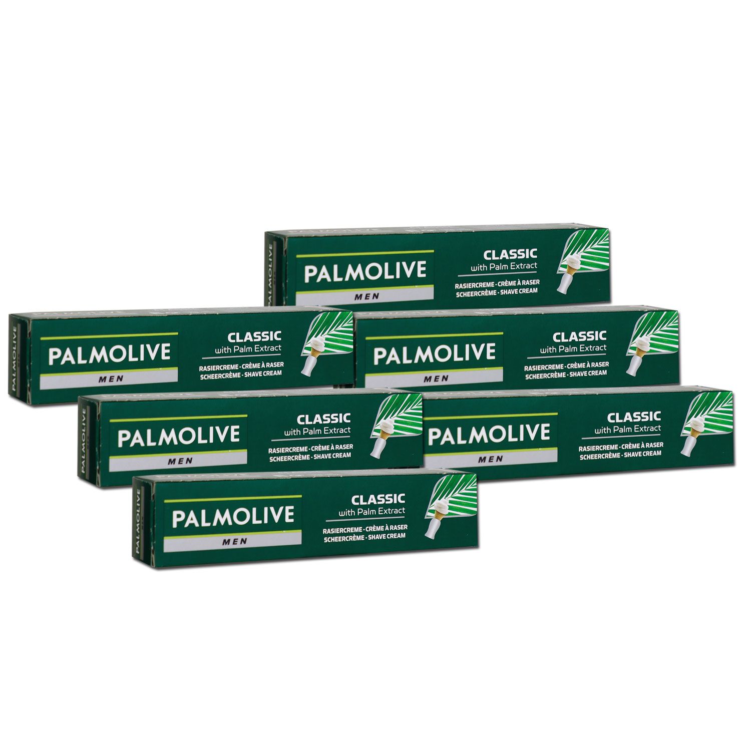 Palmolive Men Classic 6 x 100 ml Rasiercreme mit Palmenextrakt Set ...
