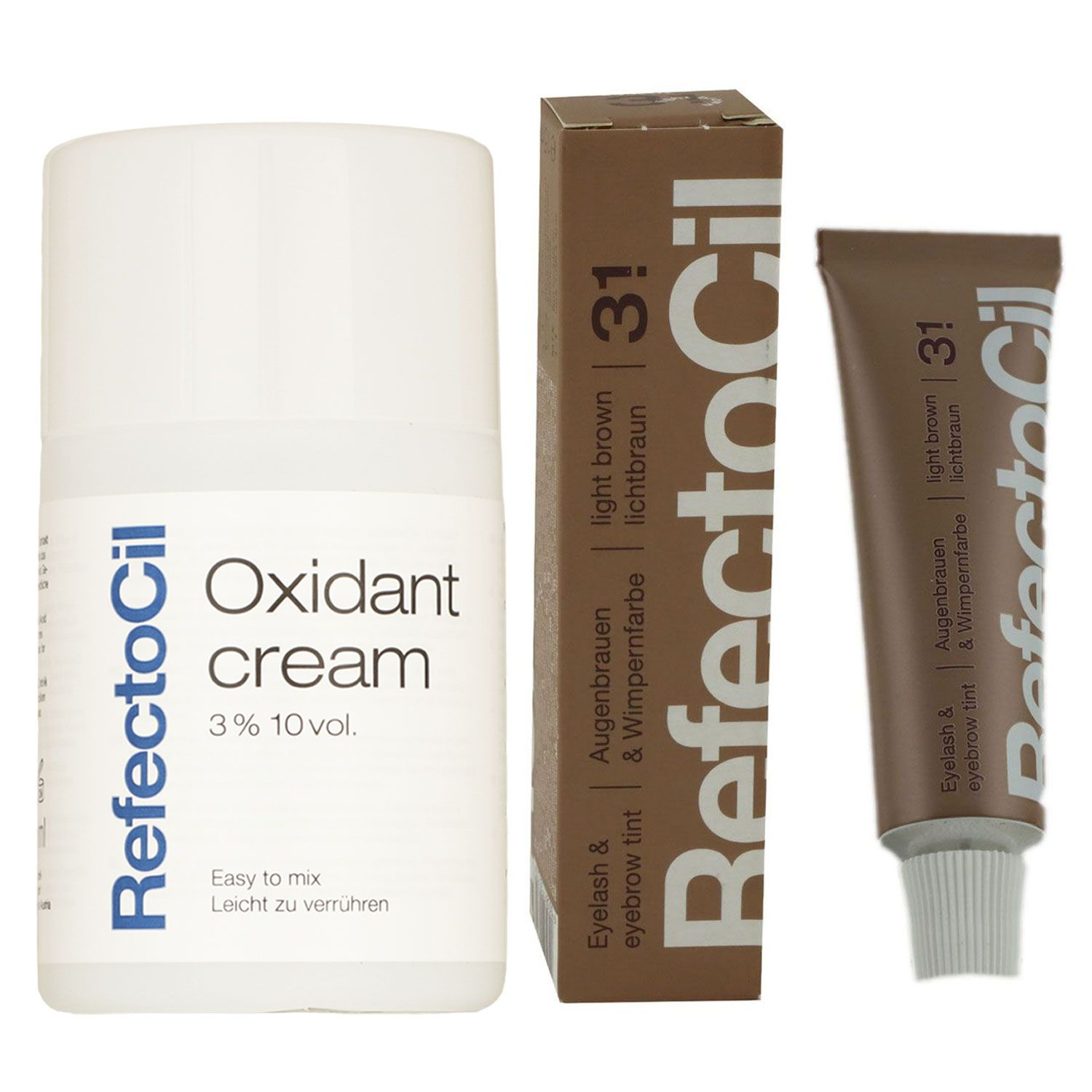 RefectoCil Cream & Light Brown Set