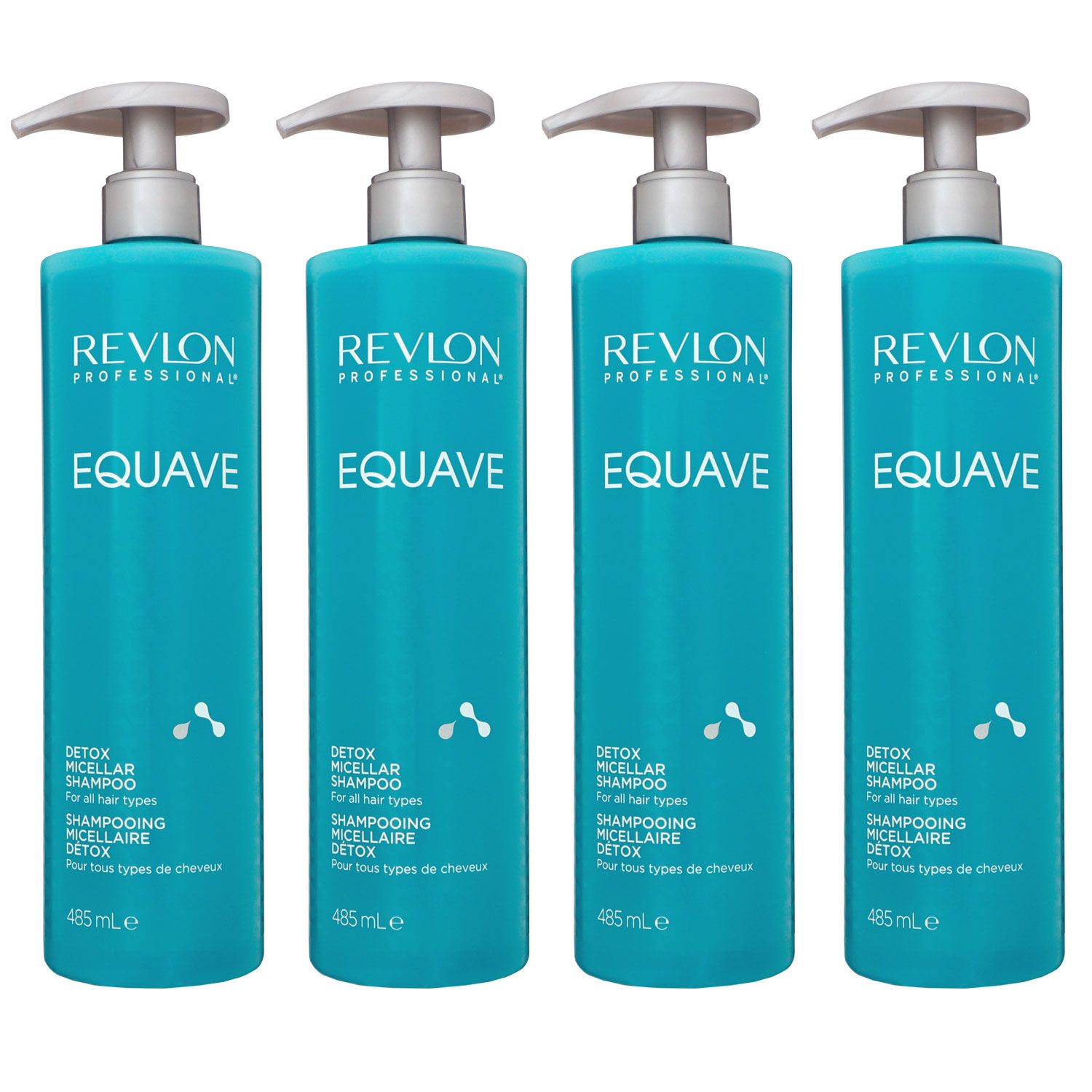 Revlon Equave Micellar 4 x 485 ml Shampoo Feuchtigkeit Shampoo mit ...