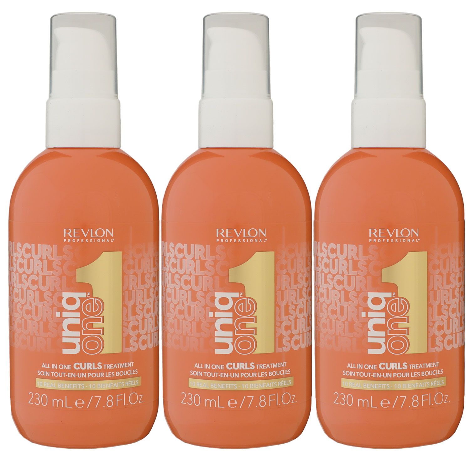 Revlon Uniq One All in One Treatment Curl 3 x 230 ml