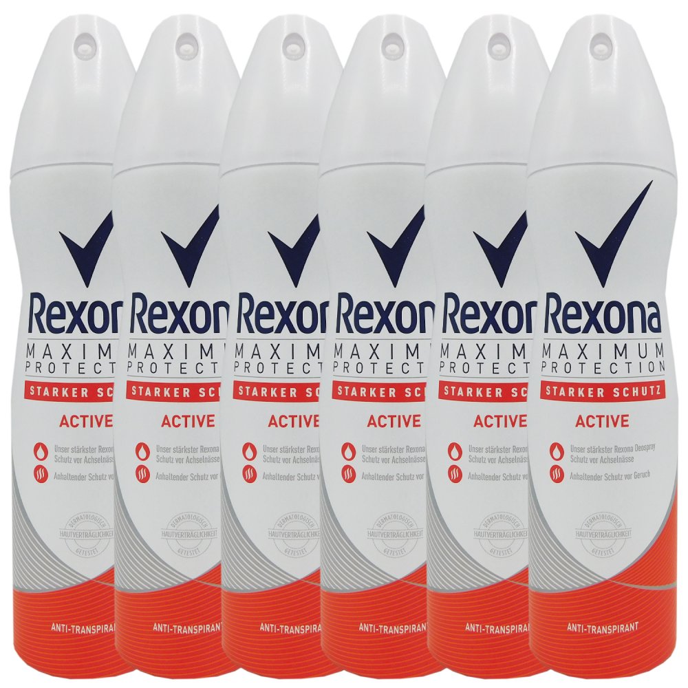 Rexona Maximum Protection Active 6x150 ml Deospraybei Riemax