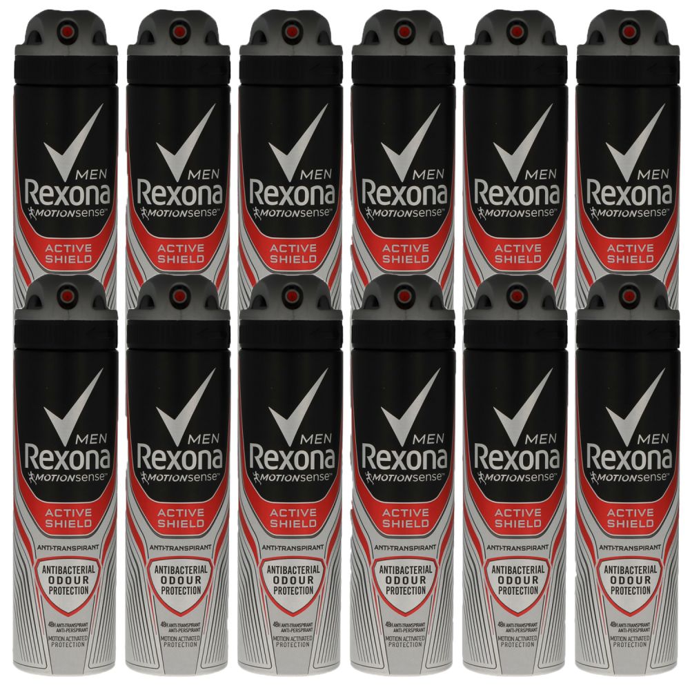 Rexona Active Shield for Men 12 x 150 ml Deospray Set bei Riemax