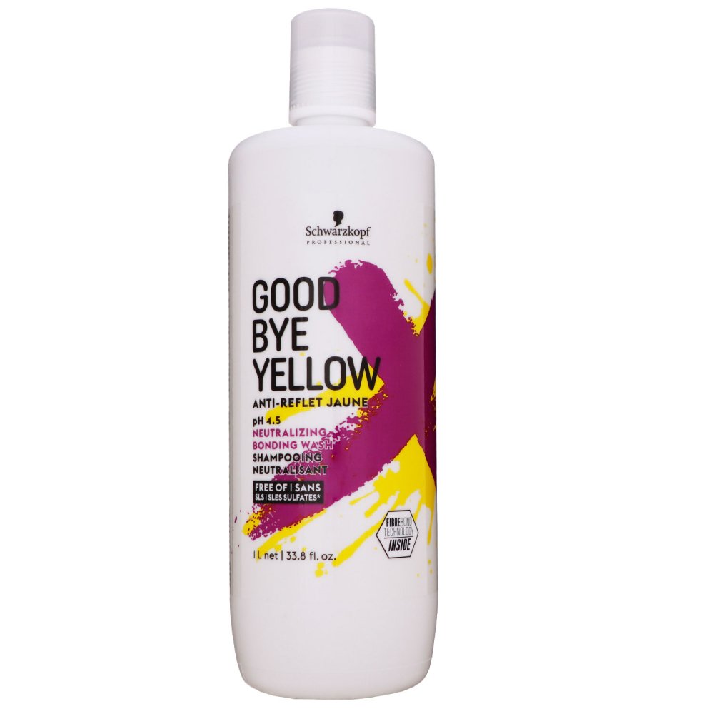 Schwarzkopf Goodbye Yellow 1000 ml Bonding Shampoo mit Neutralisations ...